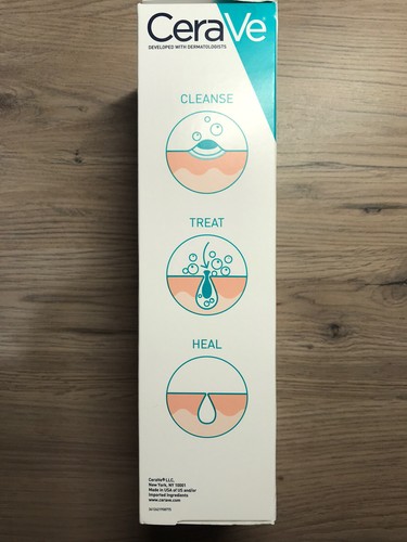 Cerave Acne Foaming Cream Cleanser | 4% Benzoyl Peroxide Acne Treatment ...