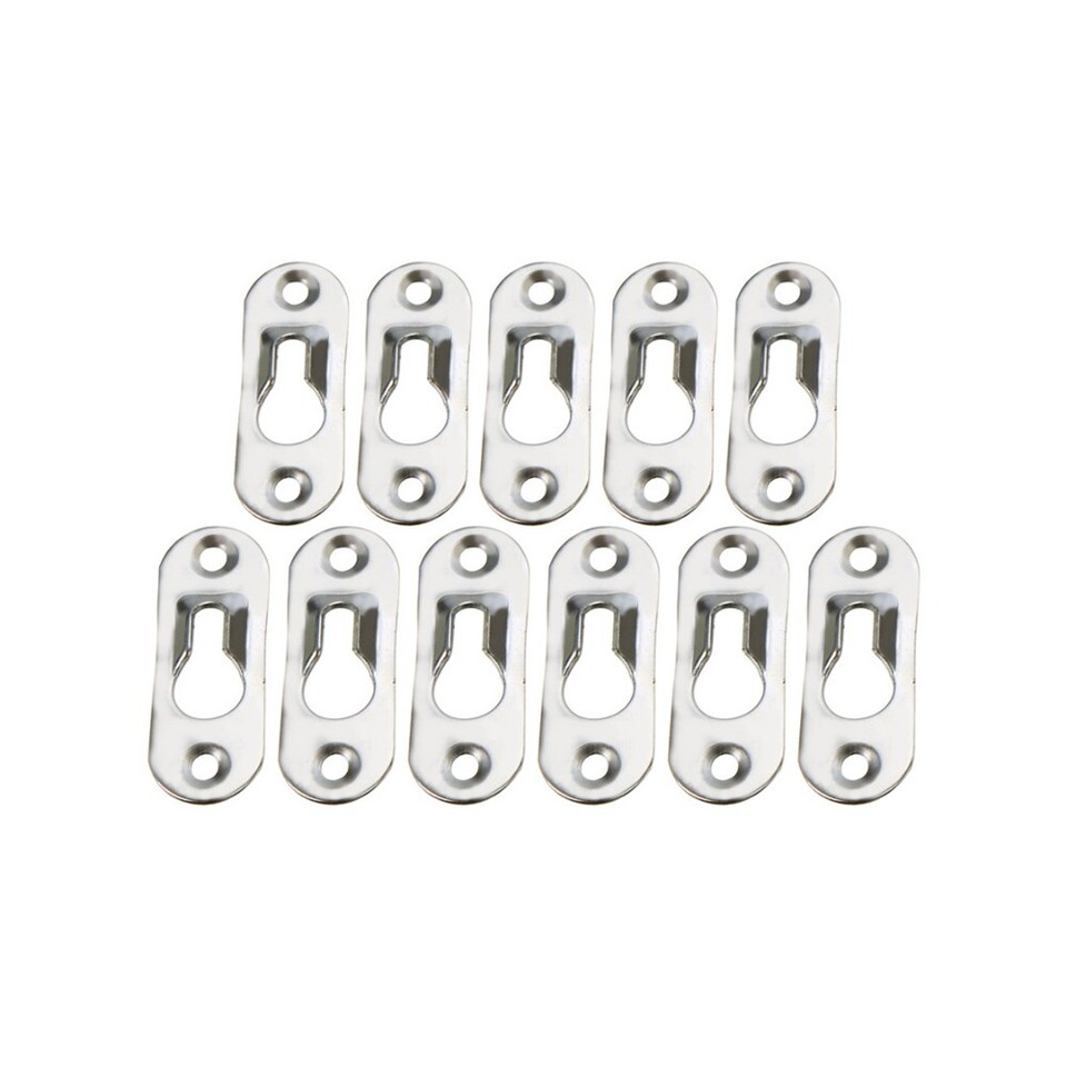 10-50PCS Metal Picture Hanger Keyhole Hanger Fasteners Frame Furnniture ...