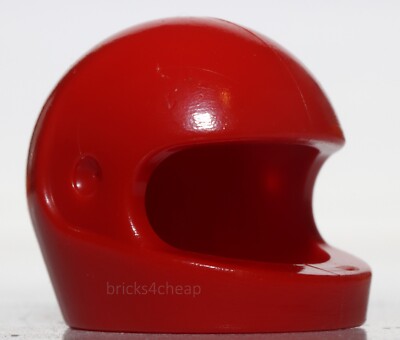 Lego 2x Red Standard Minifig Helmet Head Gear | eBay
