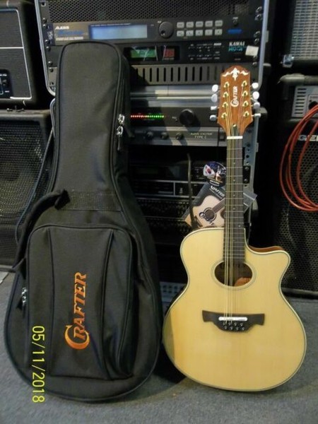 Crafter M70e Electro-acoustic Mandolin & Hard Case. for sale online | eBay