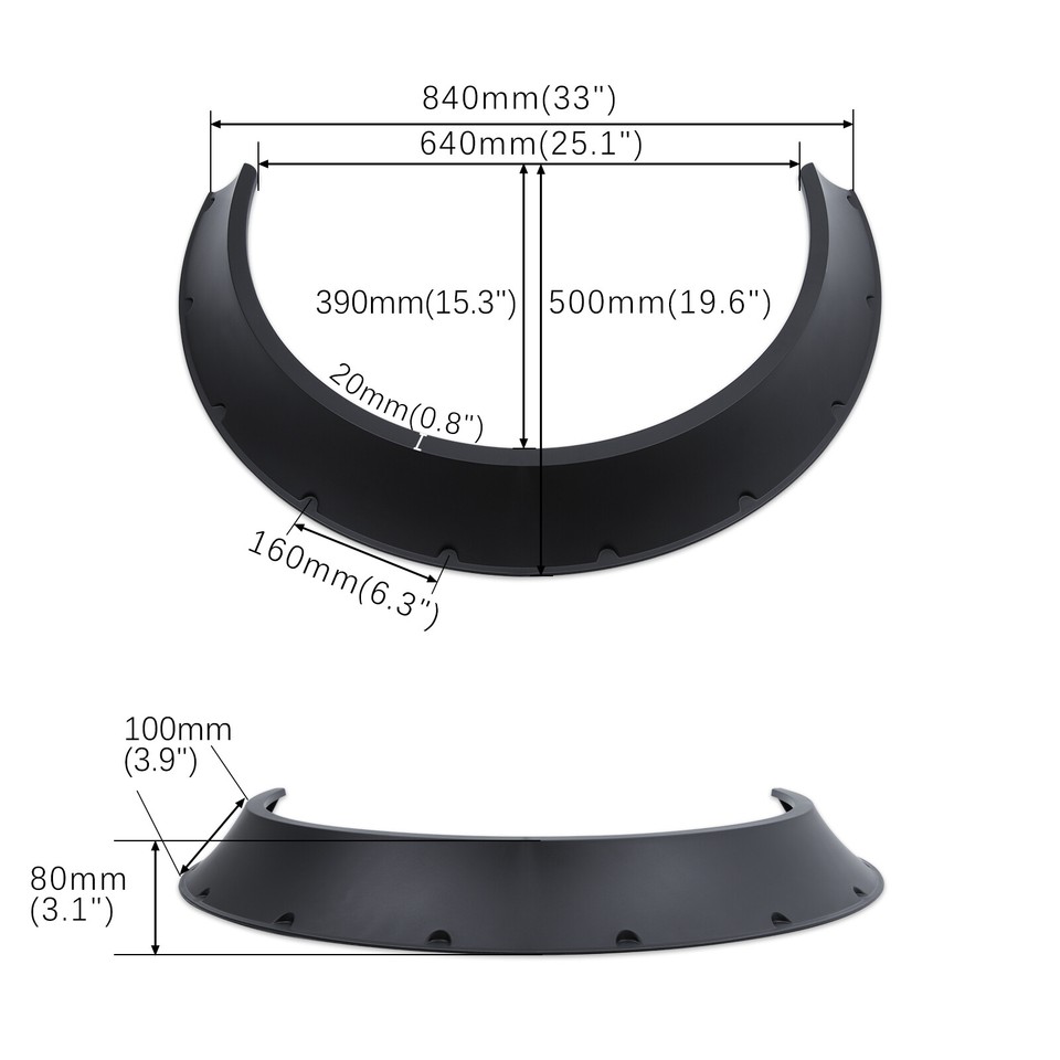 For Mini Cooper S R53 R56 R58 Fender Flares Wheel Arches Wide Body Kit ...