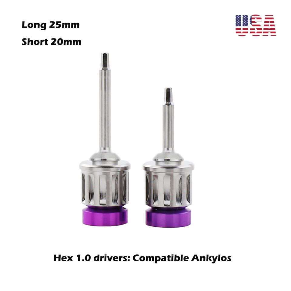 Implant Screwdriver Dental Ratchet Hand Driver Hex fit 3I Megagen Astra ...