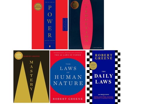 Robert Greene 5 Livres Set: 48 Laws Séduction Mastery Human Nature ...