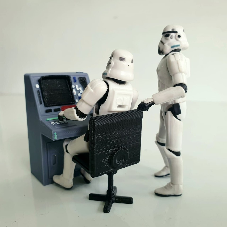 CUSTOM Star Destroyer Data Pit Computer for 6 IN Figure Diorama | eBay