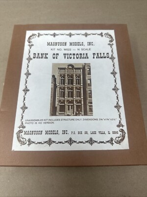 HO Scale Magnuson Models: Bank of Victoria Falls - Kit M507 | eBay