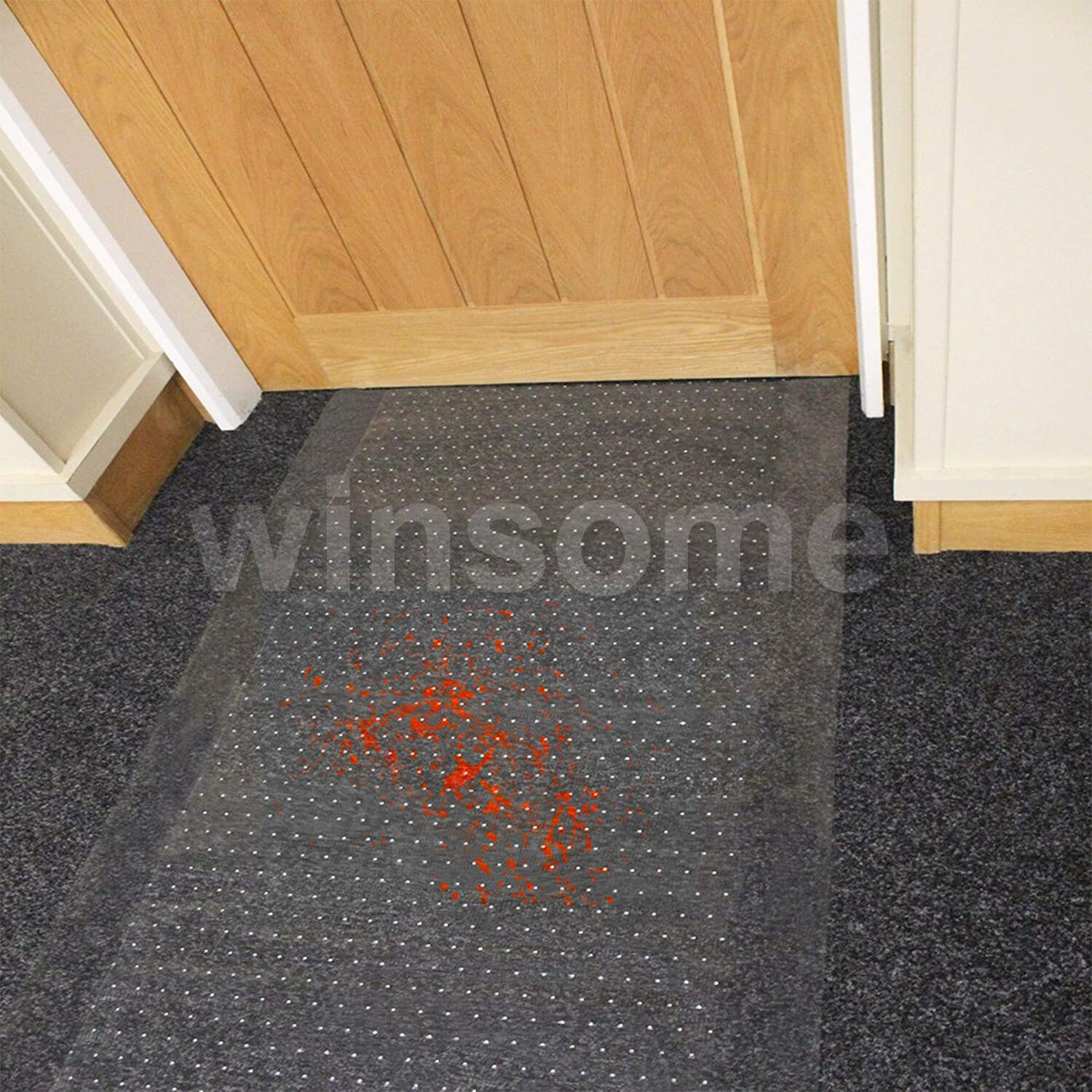 Vinyl Plastic Clear Carpet Protector Film Runner Home Office Floor Mat ...