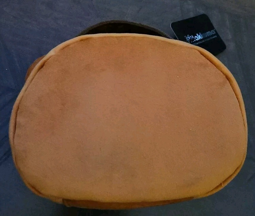 Rilakkuma Make Up Bag Bioworld Fuzzy Textured Brown Bear Face-Shaped ...