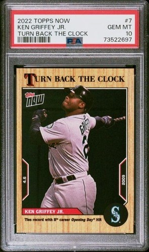 2022 Topps Now Turn Back The Clock Ken Griffey Jr. Baseball Card #7 PSA ...