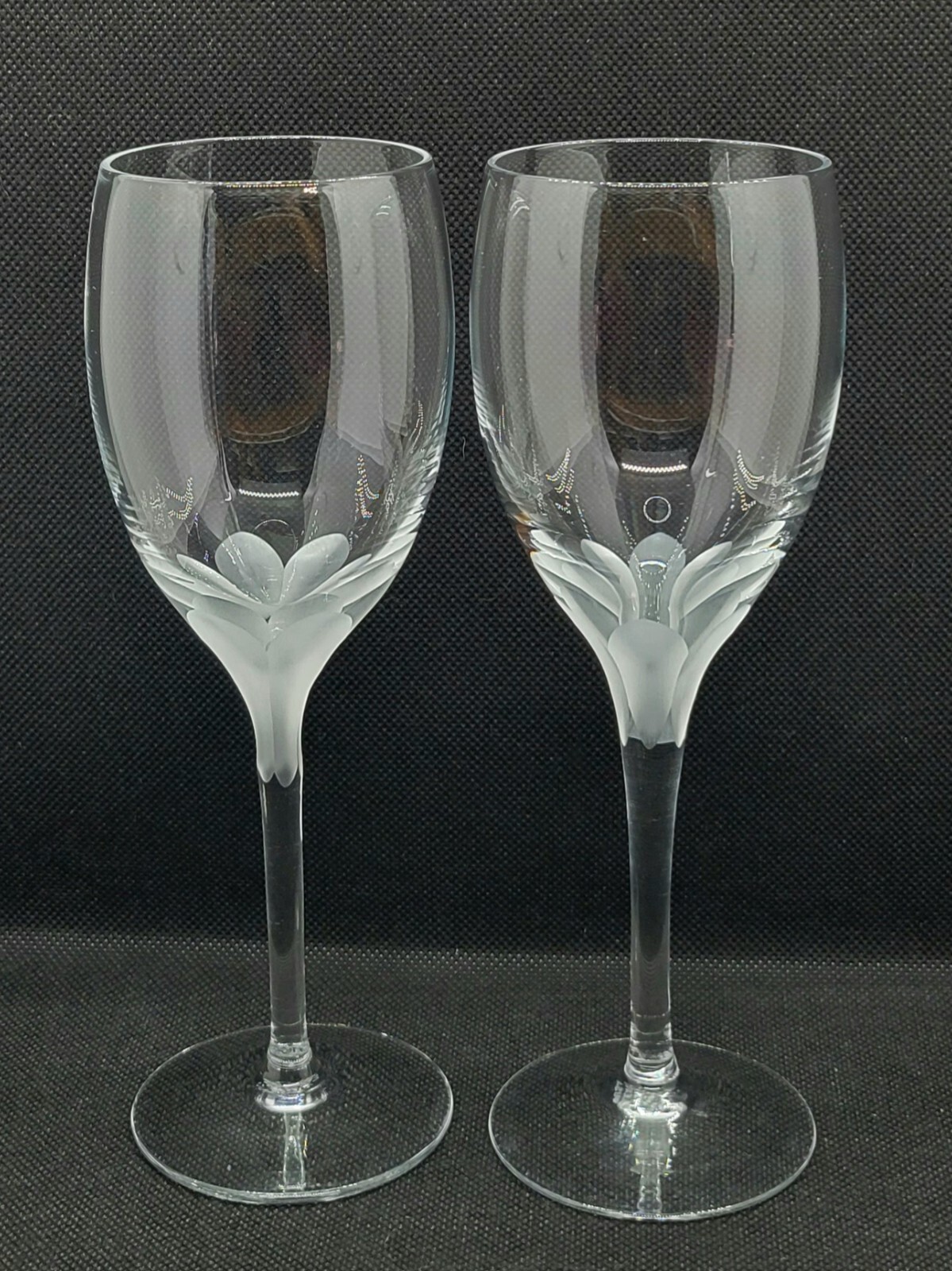 Pair of 2 Lenox Crystal "Atrium" Wine Glasses, 7 5/8", USA | eBay