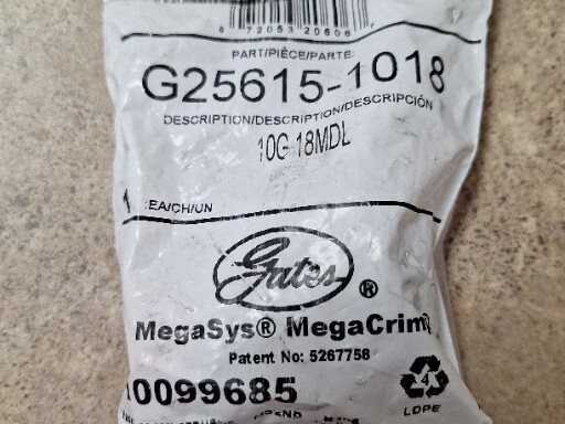Hydraulic Coupling / Adapter Gates G25615-1018 for sale online | eBay