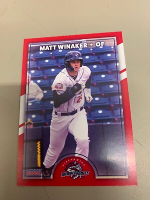 Matt Winaker 2022 Binghamton Rumble Ponies Team Card | eBay