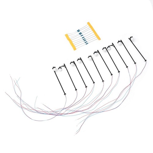New Practical Model Railway Light 10 Pcs 3V Kit LED With 10x Resistors ...
