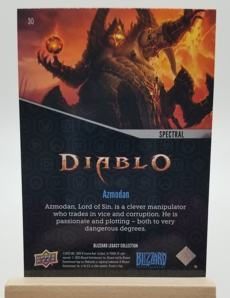 2023 Upper Deck Blizzard Legacy Azmodan SPECTRAL Parallel #30 | eBay
