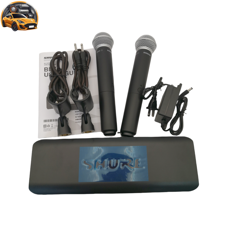 New BLX288/SM58 Shure Dual-Channel Wireless Handheld Microphone System ...