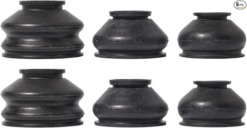 6PCs Universal Ball Joint Head Dust Protection Tie Rod Boot Cover ...