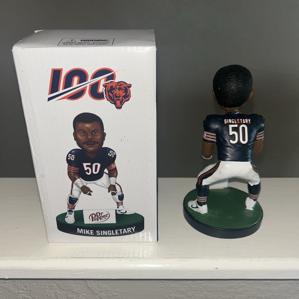 NEW IN BOX Chicago Bears MIKE SINGLETARY #50 Bobblehead 100 Year ...