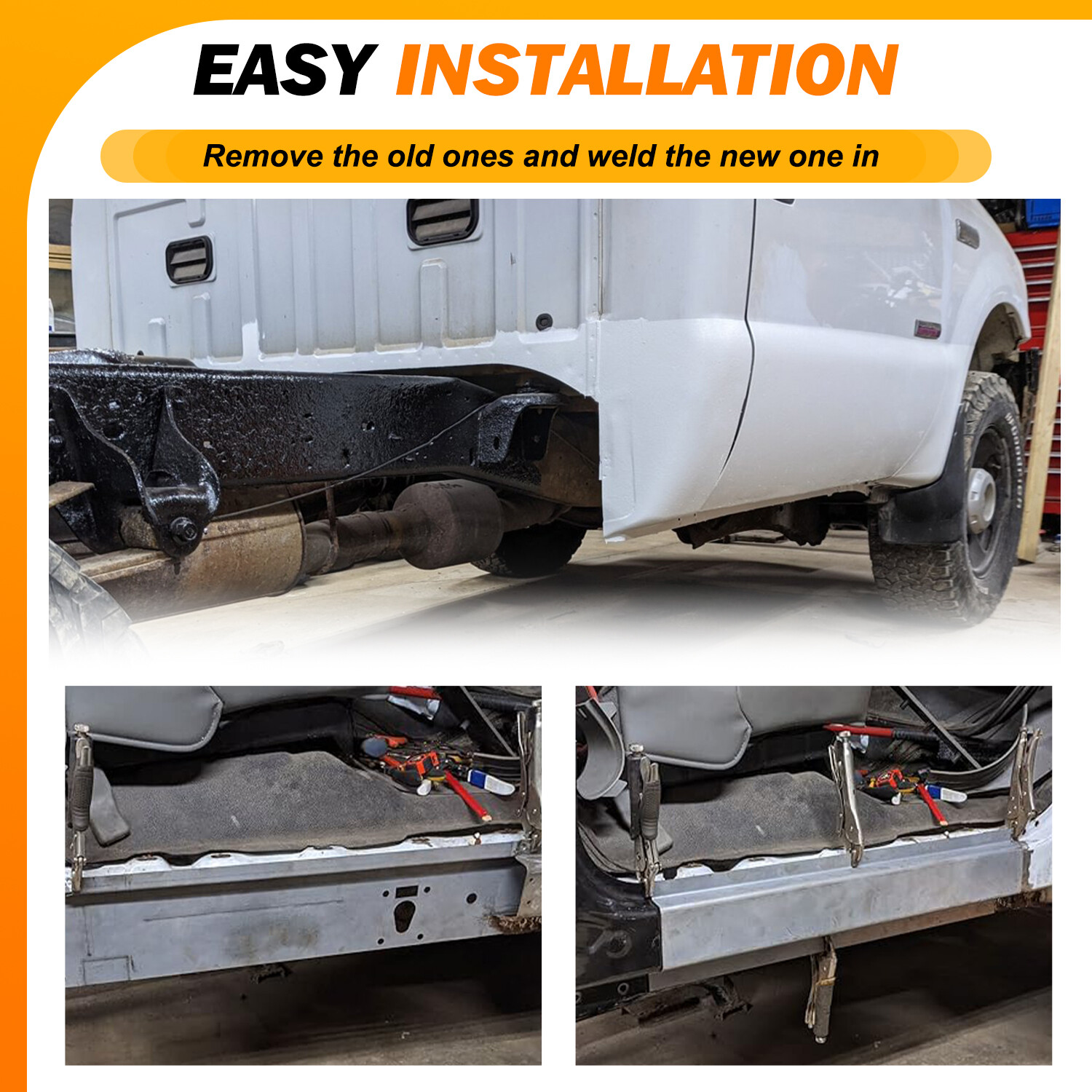 Rocker Panel Fit for 1999-2016 Ford Super Duty F250 F350 2 Door Regular ...