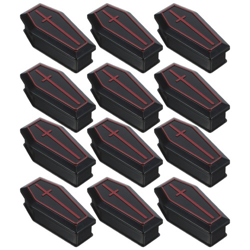 12pcs Halloween Miniature Coffin Boxes Ornaments Spooky Prank Props ...