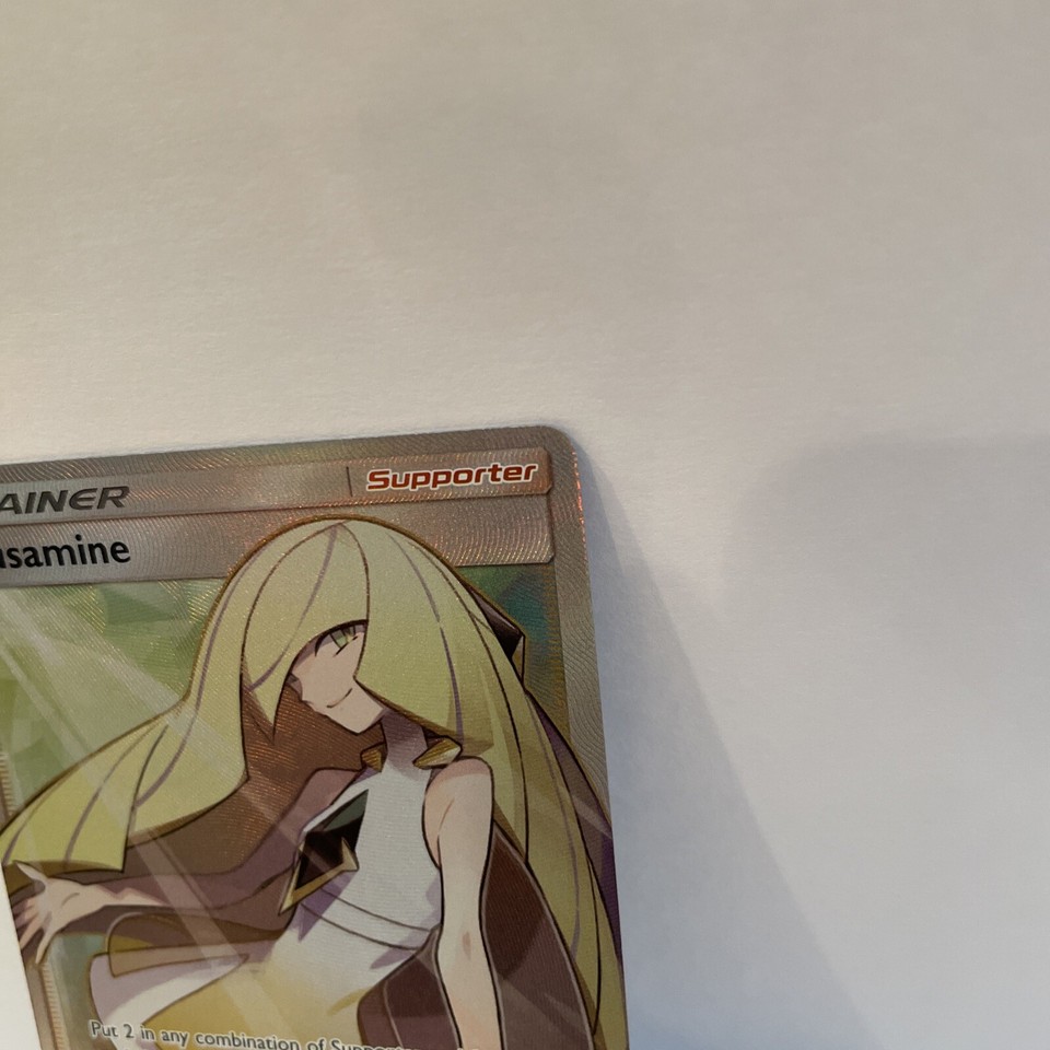 Pokémon TCG Lusamine Crimson Invasion 110/111 Holo Full Art Near Mint ...
