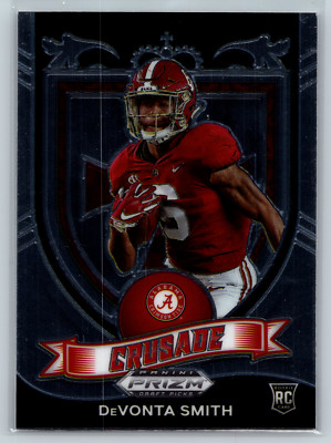 2021 Panini Prizm Draft Picks Collegiate #165 DeVonta Smith Rookie Card ...