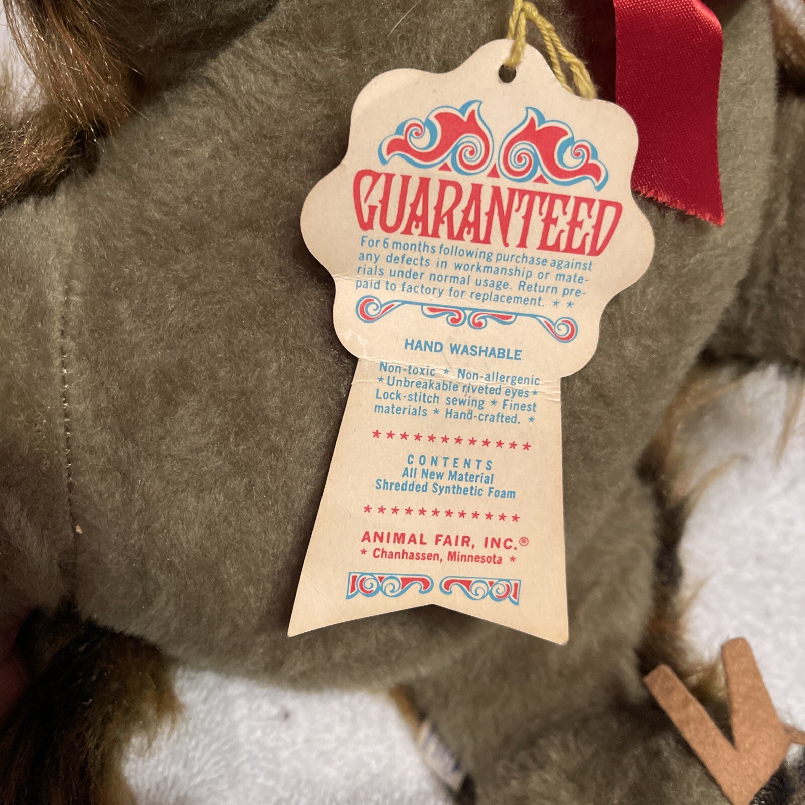 Quilly Willy Plush Doll Porcupine Plain Mascot Saskatchewan Animal Fair ...