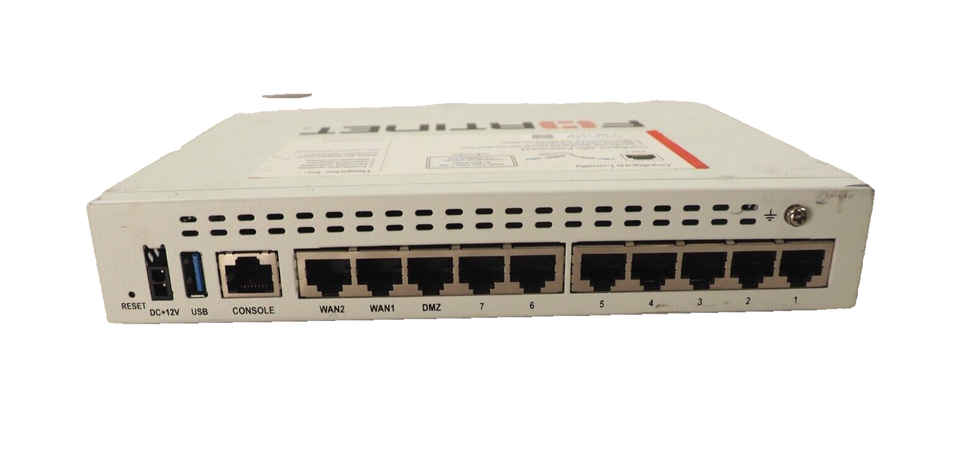 Fortinet FortiGate 60E FG-60E Network Security Appliance P18816-03-07 ...