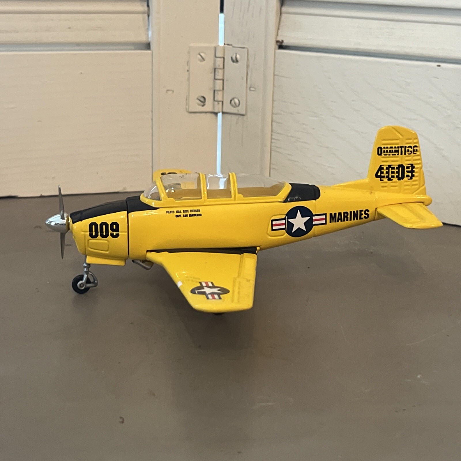ZAMPERINI & PIERSON -TWO SEAT- USA TRAINER PLANE, DIE CAST METAL TOY ...