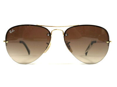 Ray-Ban Sunglasses RB3449 001/13 Arista Gold Aviators with Brown ...