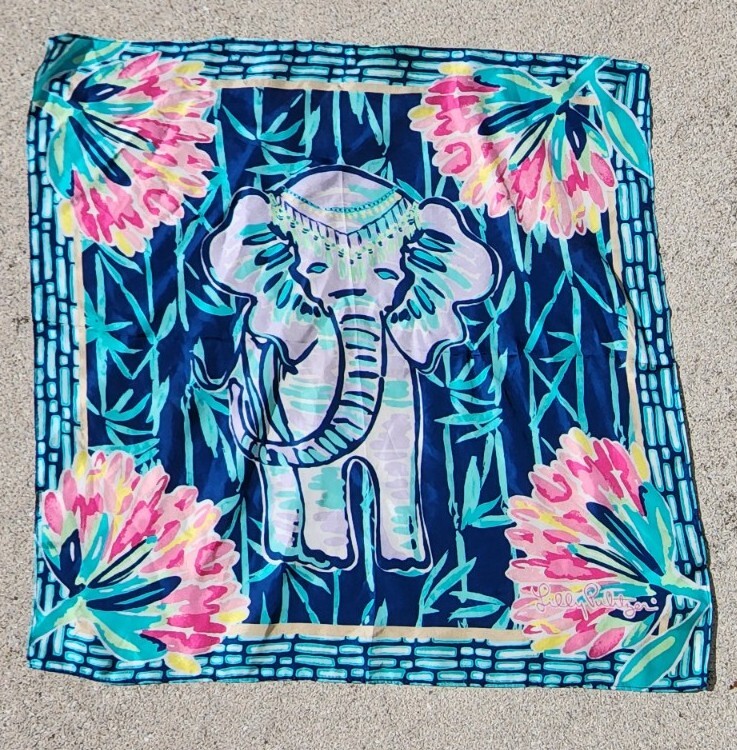 Lilly Pulitzer Elephant Background
