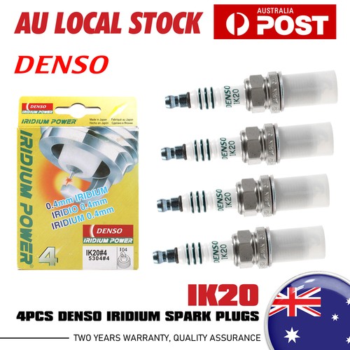 4x IRIDIUM Spark Plugs IK20 for 1887-1889 Mazda 323 BF-1.6L B6T Turbo ...