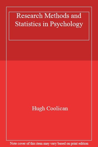 Research Methods and Statistics in Psychology By Hugh Coolican ...