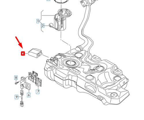 NEW VOLKSWAGEN GOLF MK8 FUEL PUMP CONTROL UNIT 5Q0906093B ORIGINAL | eBay
