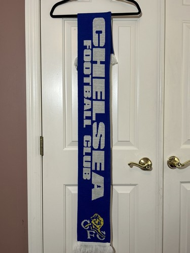 Chelsea Football Club Fan Scarf Blue White Vintage Retro Rare | eBay