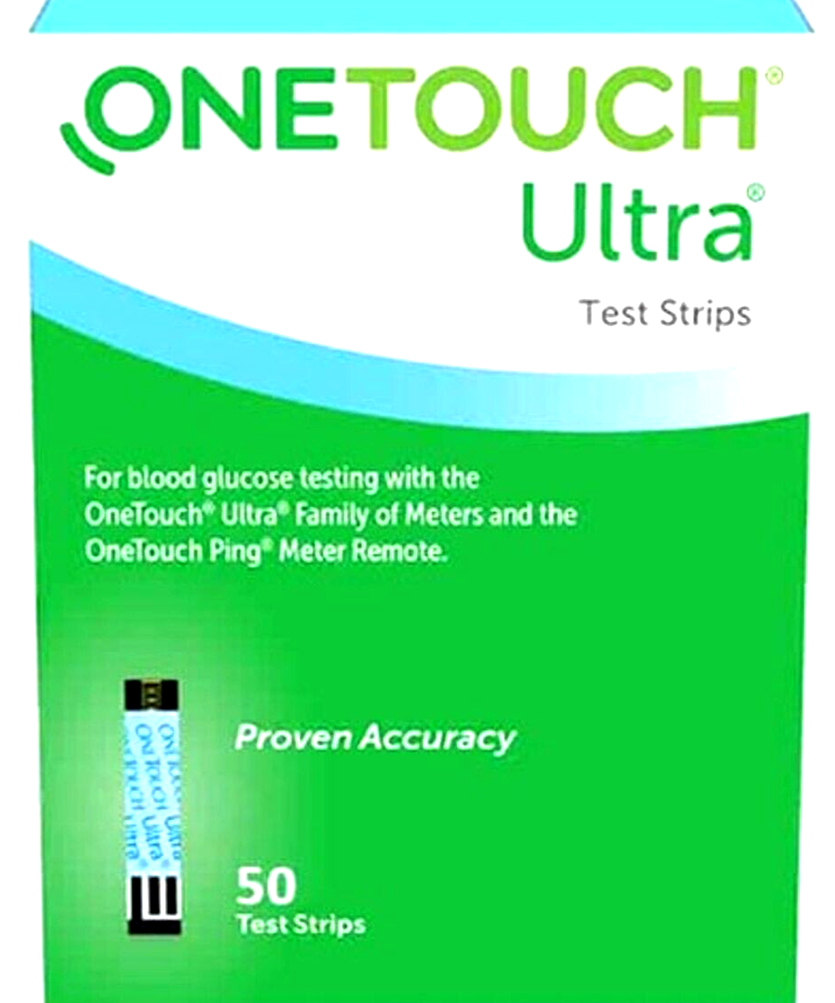 Two Boxes of Fifty LifeScan OneTouch Ultra Glucose Blood Test Strips ...