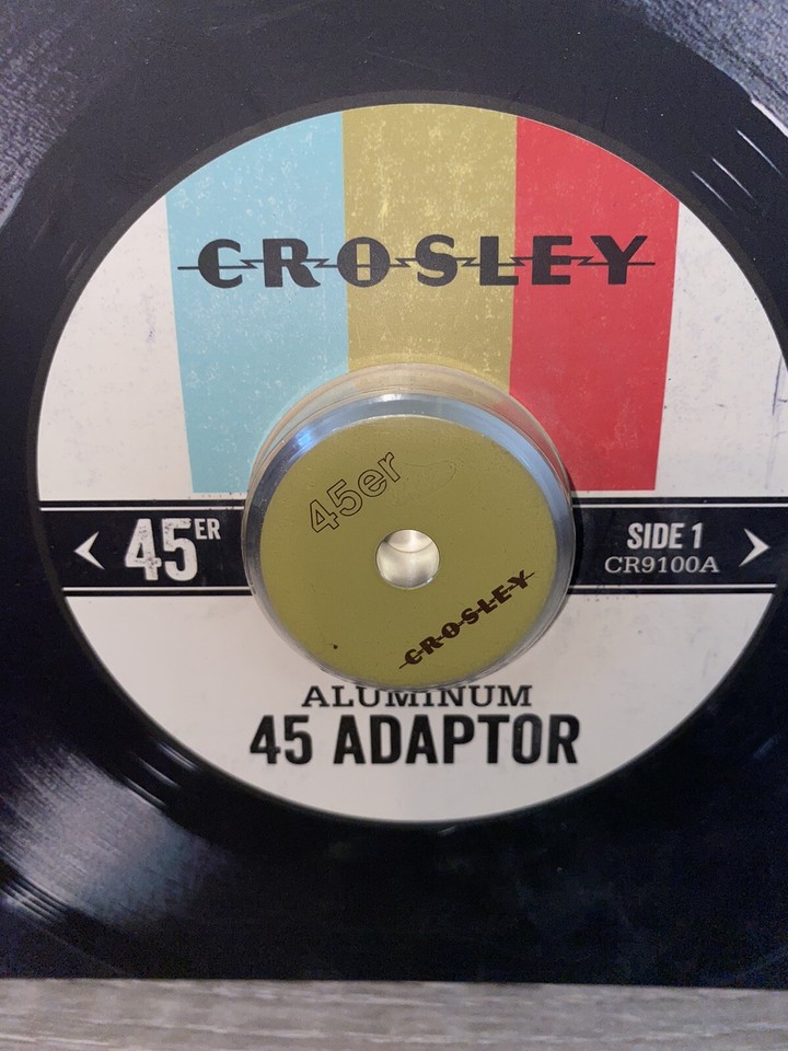 Crosley 45er Aluminum Adaptor CR9100-A for 45 RPM Records Album GREEN ...