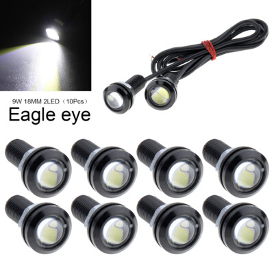 10 x Eagle Eye LED Lights Car DRL Daytime White Fog Light Reverse Bulbs ...