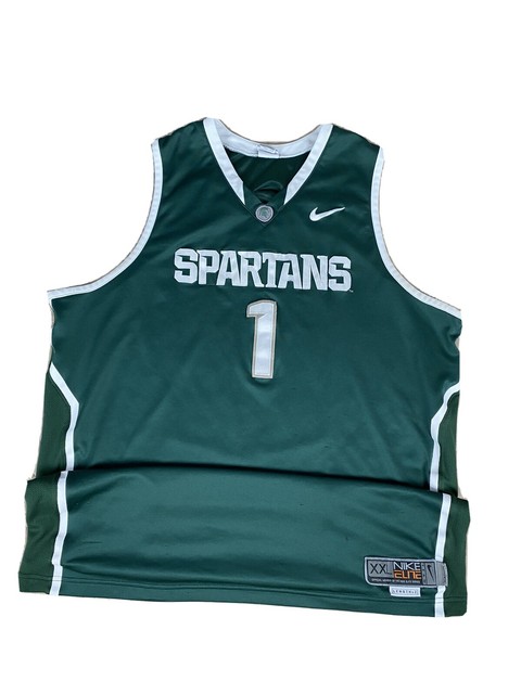 MSU Michigan State Spartans Nike Authentic Elite Basketball Jersey Sz ...