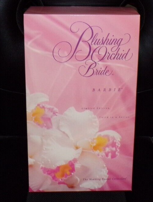 1996 Barbie Blushing Orchid Bride Porcelain Doll 3rd In Series Mint Shipping Box | eBay