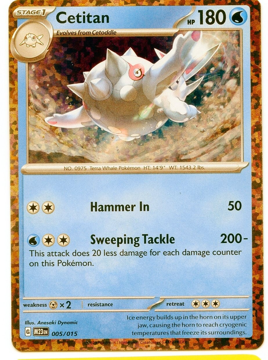 Pokemon Card Cetitan 005/015 Holo Cetoddle 004/015 2023 Mcdonalds Promo ...