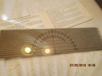 VINTAGE 1971 - THE USPS COURSE PLOTTER - INSTRUCTIONS FOR USE- LARGE 15 ...