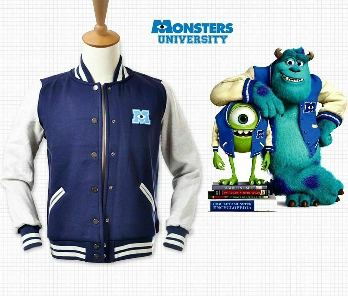 Monsters University Varsity Baseball Uniforms Adult Jackets Cosplay ...