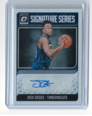 JOSH OKOGIE 2018-19 PANINI DONRUSS OPTIC SIGNATURE SERIES ROOKIE AUTO ...