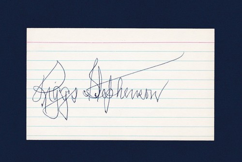 Riggs Stephenson signed baseball index card 1898-1985 | eBay