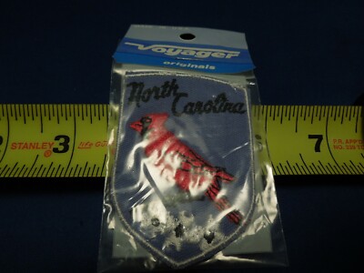 Vintage Voyager Sealed North Carolina Embroidered Patch w/ Cardinal Red ...