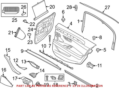 Genuine OEM Interior Door Handle Trim For BMW 51417226363 | eBay