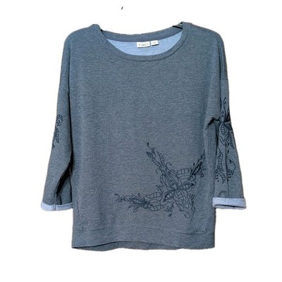 Women's Cato Blue Embroidered Shirt Size Small | eBay