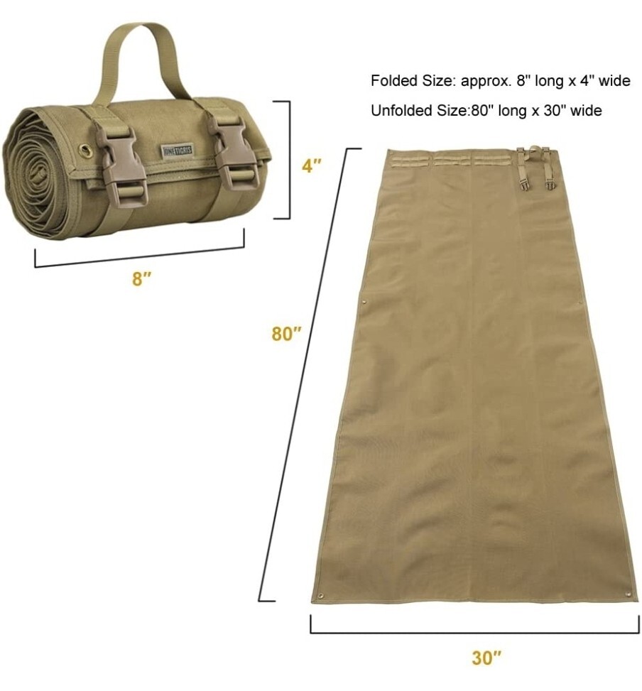OneTigris Shooting Mat - Non-Padded Shooting Mat Prone Roll-up Mats ...
