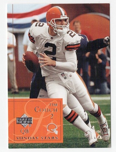 2002 UPPER DECK FOOTBALL TIM COUCH QB SUNDAY STARS #186 - SP | eBay