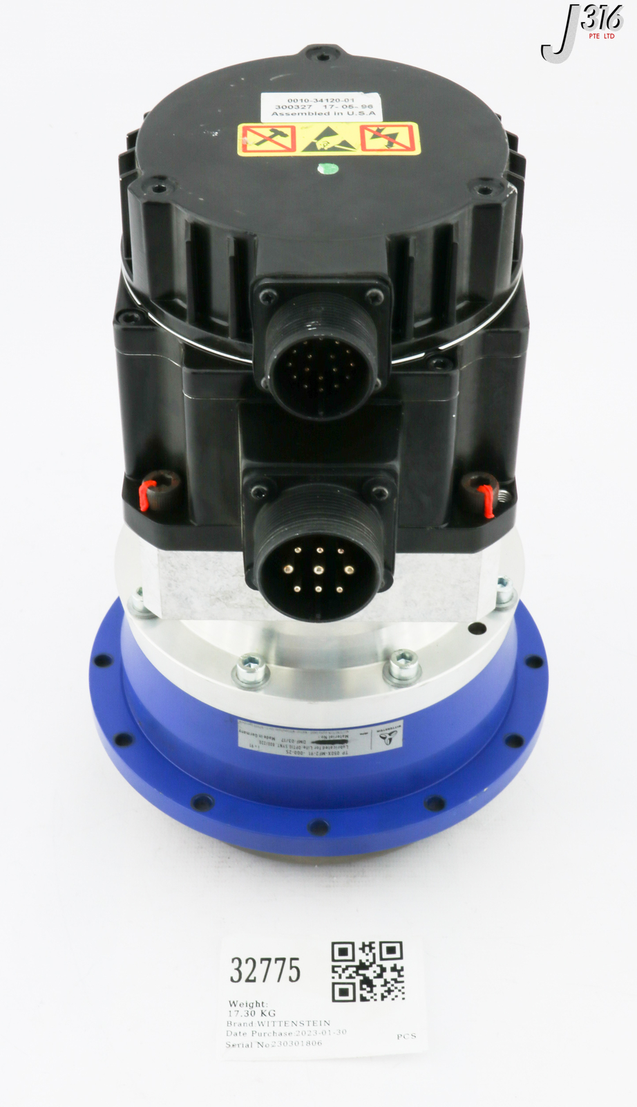32775 WITTENSTEIN ALPHA GEARBOX W/ MTR P60B13050HXS00M TP 050X-MF2-91 ...