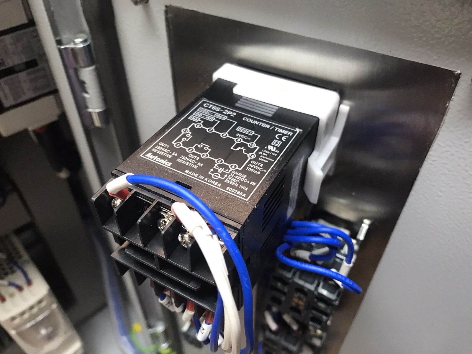 Electrical Control Panel with Disconnect, Counter/Timer, Power Supply ...